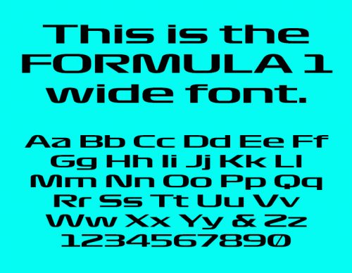 Want to use the cool new Formula 1 fonts? | VISOR