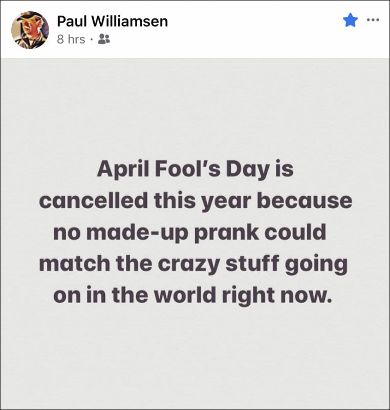 No, we don’t have a practical joke for April Fools’ Day | VISOR