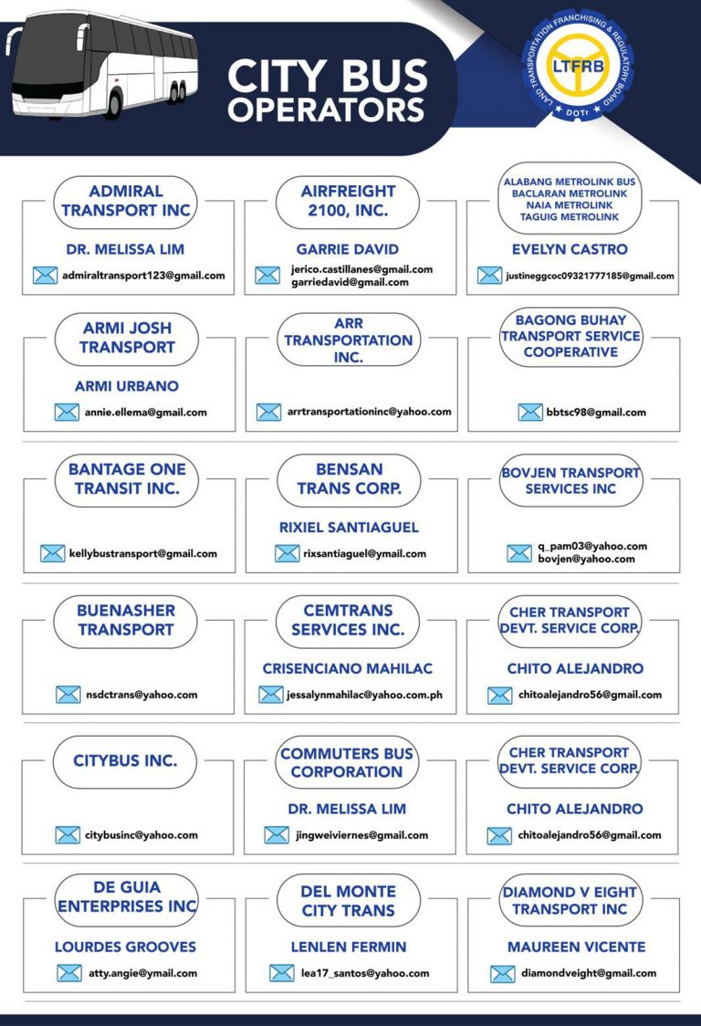 Here are the bus operators you can lease shuttle vehicles from | VISOR