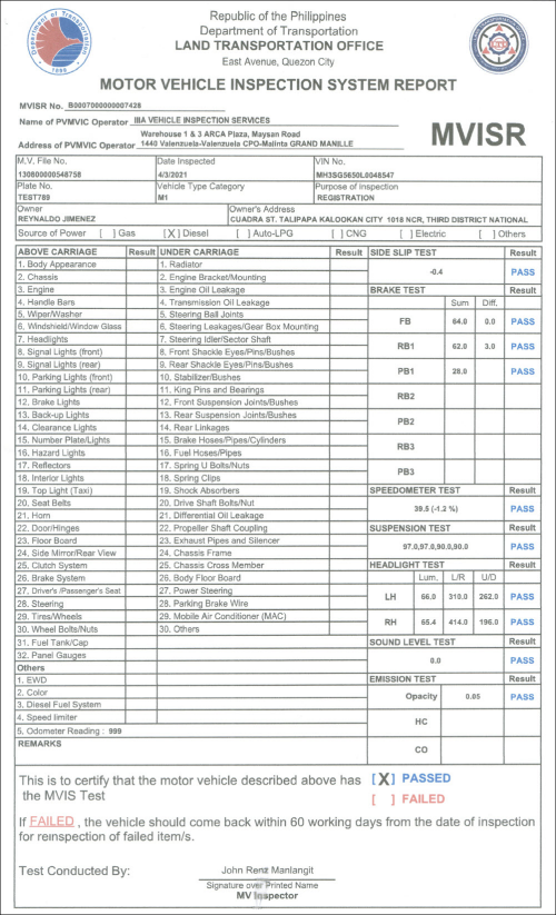 There is no way a PMVIC can rig your car to pass (or fail) | VISOR