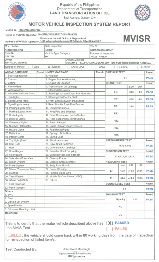 There is no way a PMVIC can rig your car to pass (or fail) | VISOR