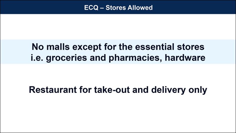 Here are the guidelines for the new ECQ | VISOR