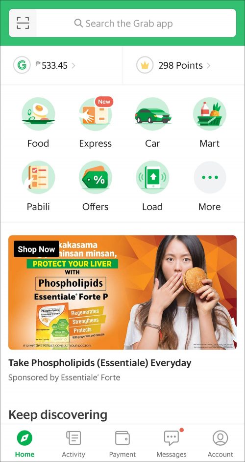 You can now load your RFID account using the Grab app | VISOR