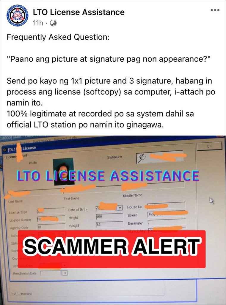 Beware of fake LTO accounts on social media | VISOR