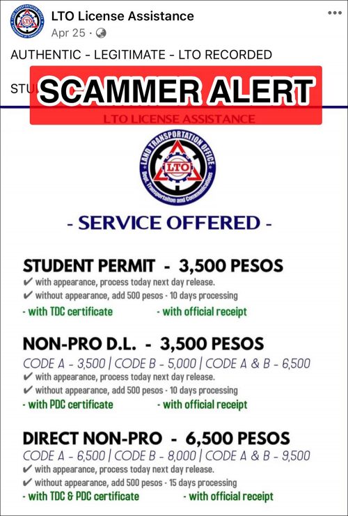 Beware of fake LTO accounts on social media | VISOR