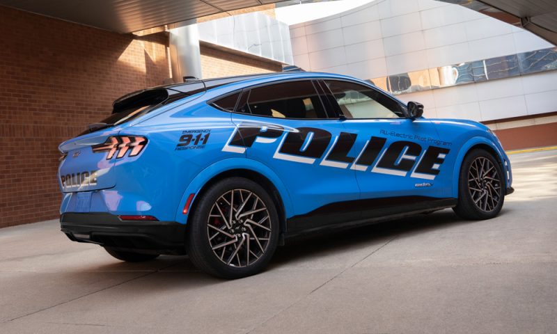 The Ford Mustang Mach-E is ready to be a cop car | VISOR