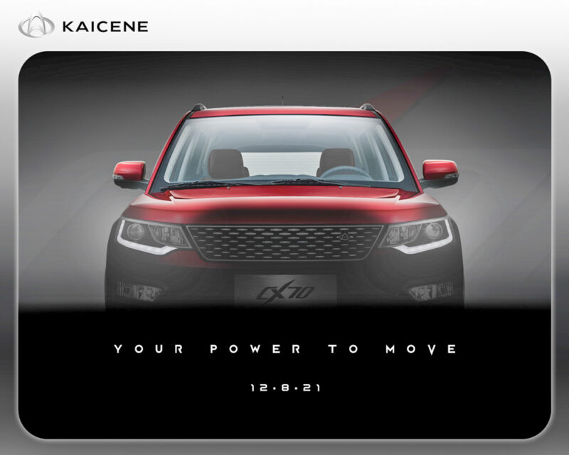 Kaicene PH set to launch a new vehicle model on December 8 | VISOR