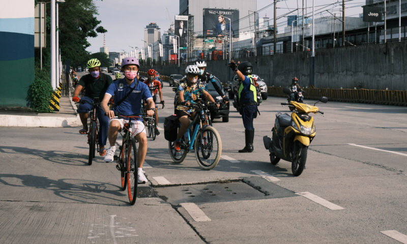 How are the bike lanes along EDSA? The Move As One Coalition holds a ...