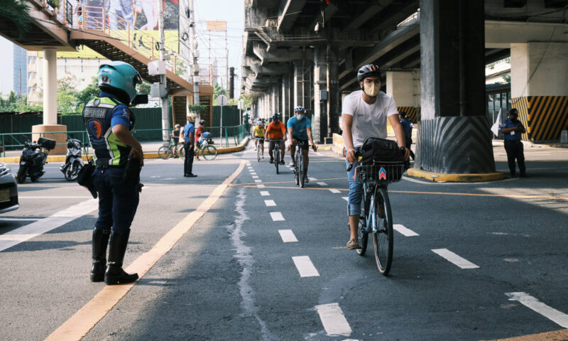 How are the bike lanes along EDSA? The Move As One Coalition holds a ...