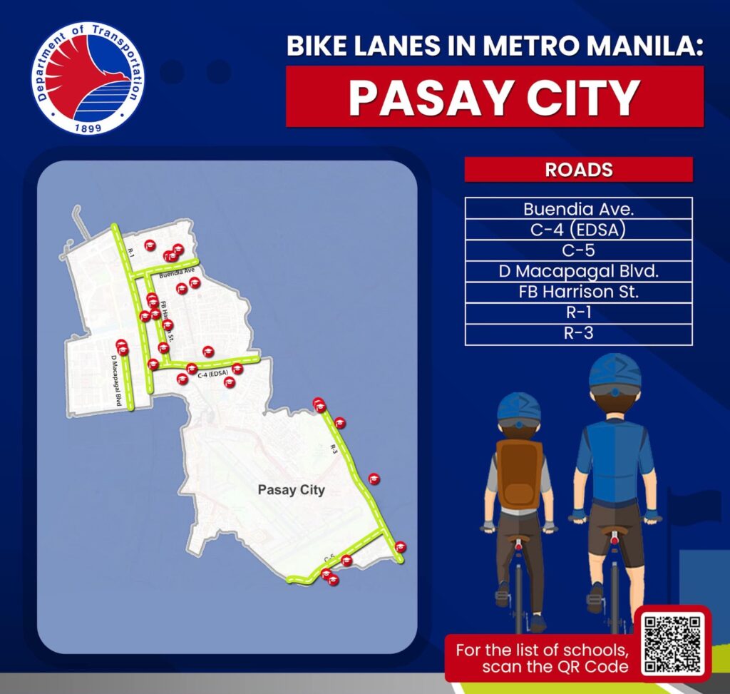 The DOTr made a directory and maps of schools near bike lanes | VISOR