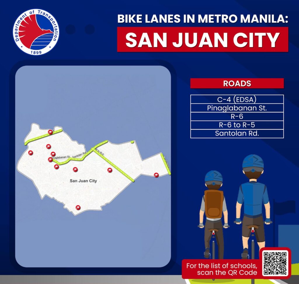 The DOTr made a directory and maps of schools near bike lanes | VISOR
