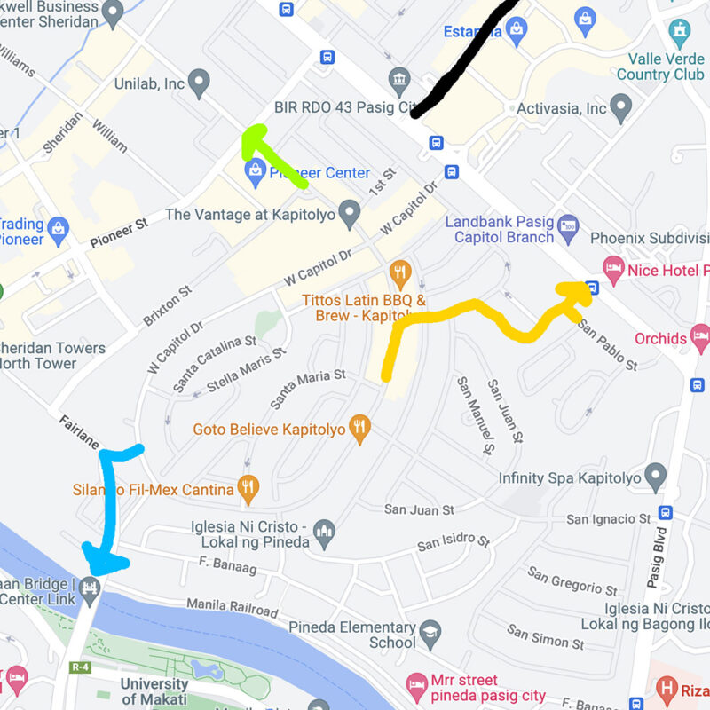 Here are alternative routes that motorists can take around Meralco ...