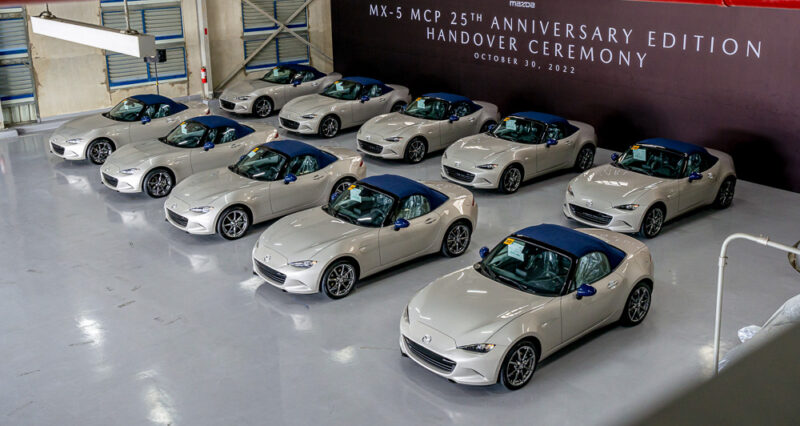 The 1st batch of Mazda MX-5 MCP 25th Anniversary Edition units has been ...