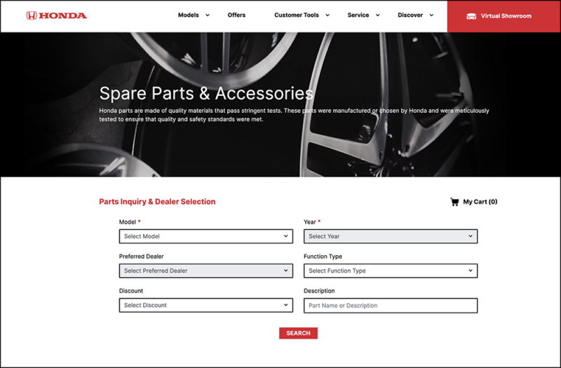 It is now easier to buy genuine parts for your Honda car online | VISOR