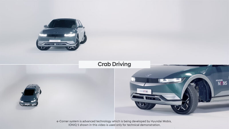 This Hyundai with e-Corner technology can turn on the spot