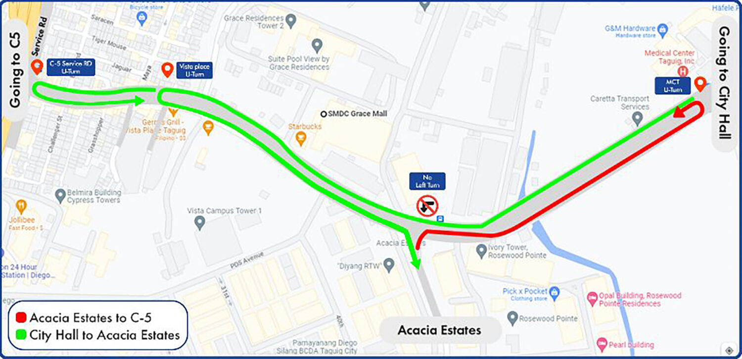 Taguig LGU will test new traffic scheme along Cayetano Boulevard ...