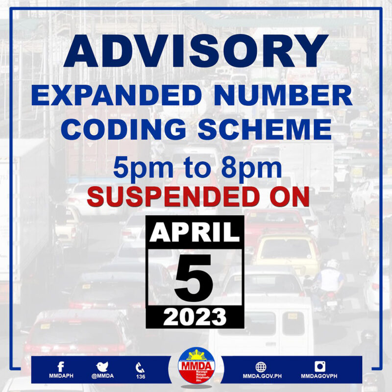 Here’s your updated number-coding guide for the Holy Week | VISOR