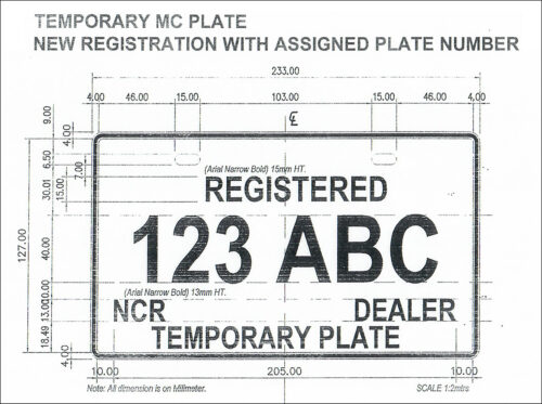 How temporary license plates are supposed to look like, according to ...