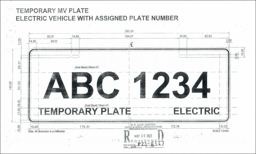 How temporary license plates are supposed to look like, according to ...