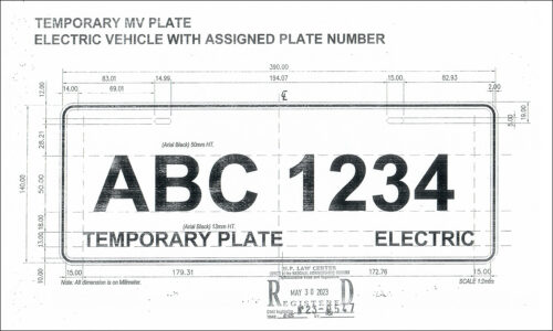 How temporary license plates are supposed to look like, according to ...