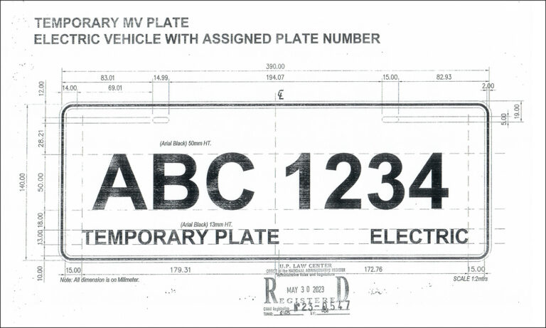 How temporary license plates are supposed to look like, according to ...