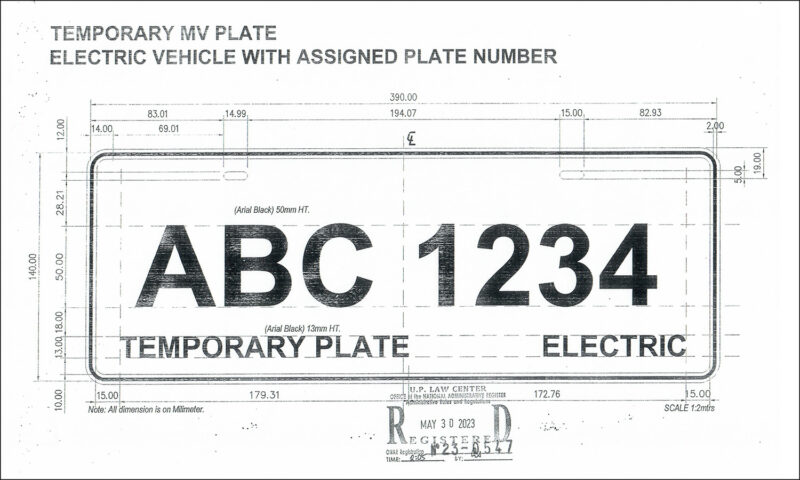 How temporary license plates are supposed to look like, according to ...