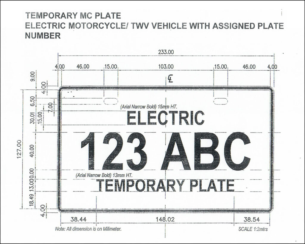 How temporary license plates are supposed to look like, according to LTO
