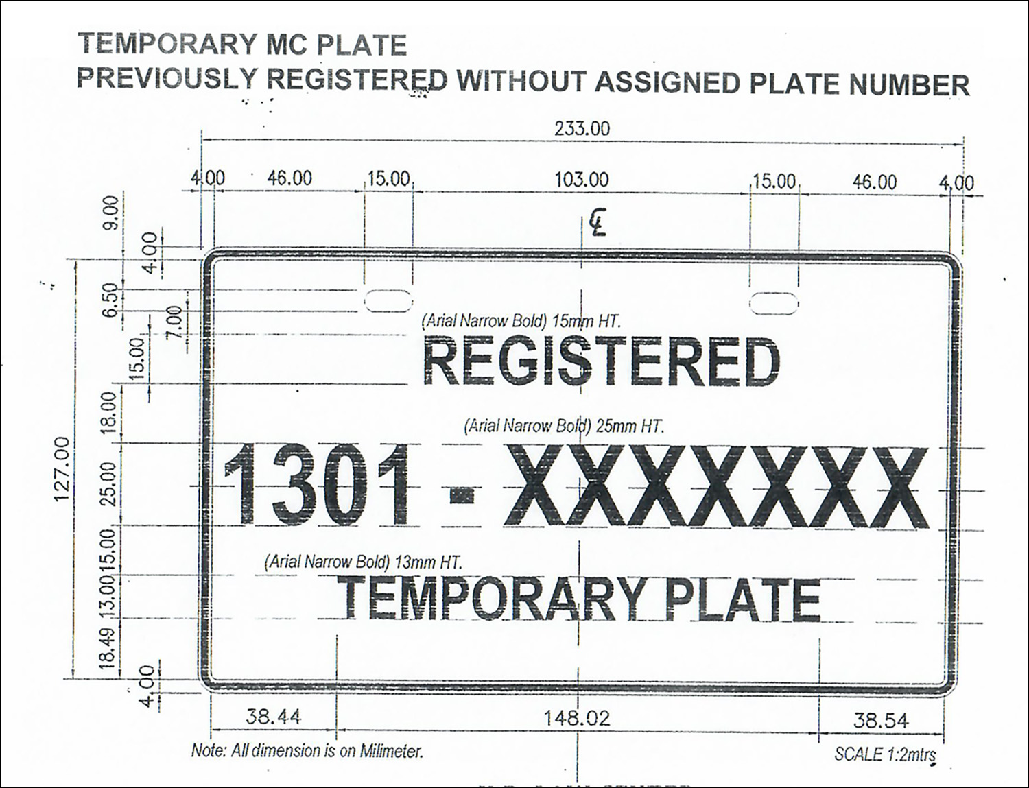 How Temporary License Plates Are Supposed To Look Like According To LTO VISOR PH