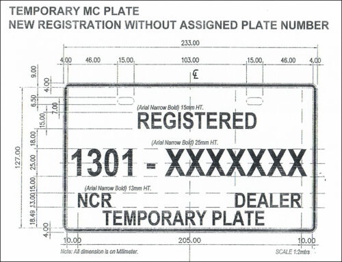 How temporary license plates are supposed to look like, according to ...