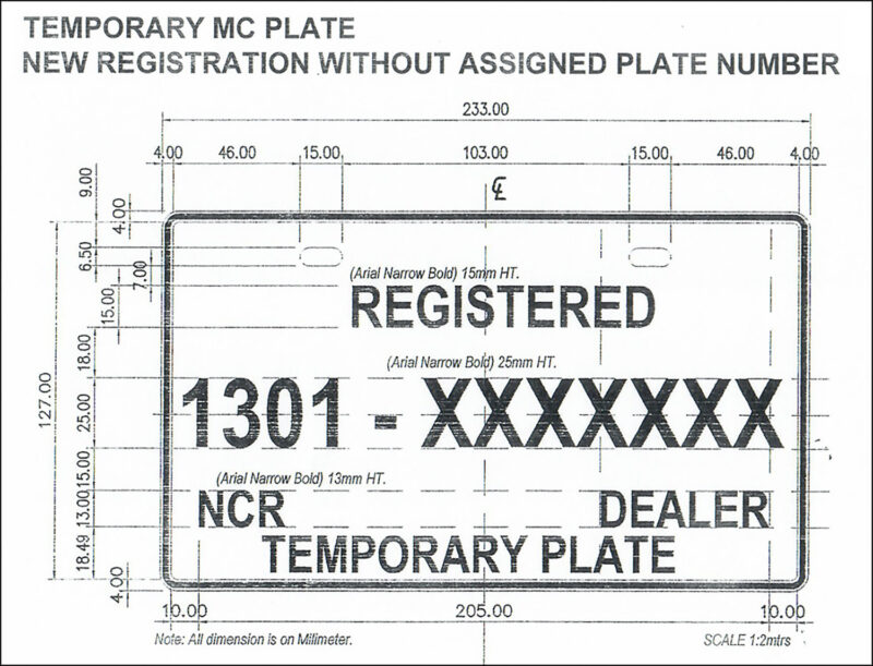 How temporary license plates are supposed to look like, according to ...