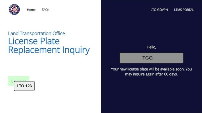 This website (apparently) tells you the status of your replacement ...