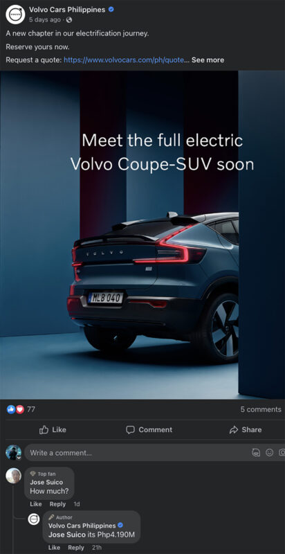Volvo PH will launch 2 EVs this October | VISOR