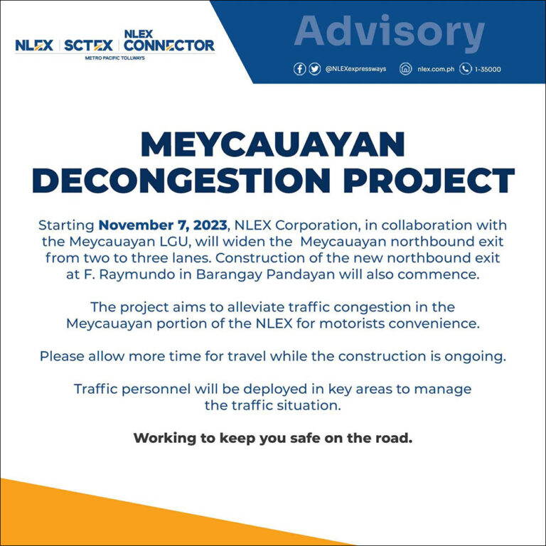 NLEX to do decongestion works at Meycauayan exit | VISOR