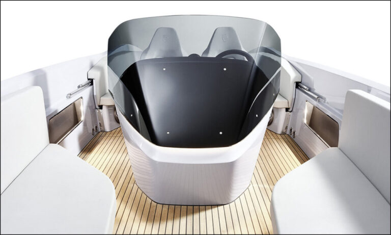 This boat is basically a floating Porsche Macan EV | VISOR