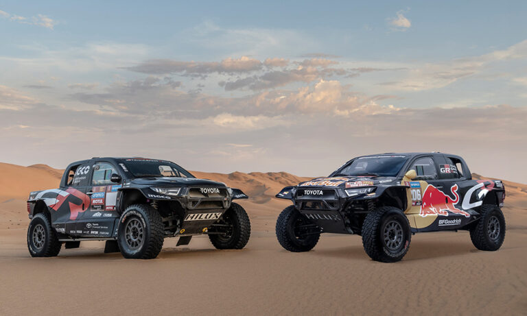 Toyota Gazoo Racing takes wraps off 2024 Dakar Rally fighters | VISOR