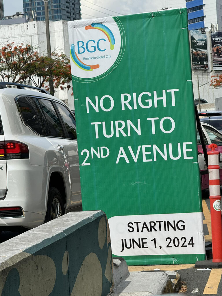 BGC to ban right turn to 2nd Avenue from Buendia Flyover starting ...