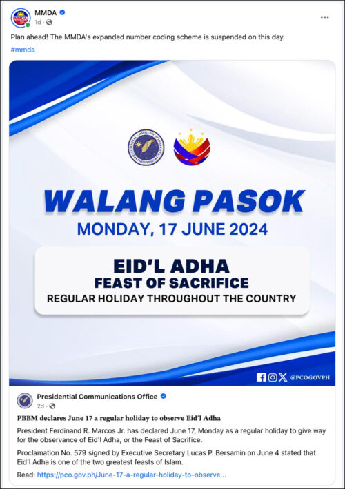 Mmda No Number Coding On June 17 Visor