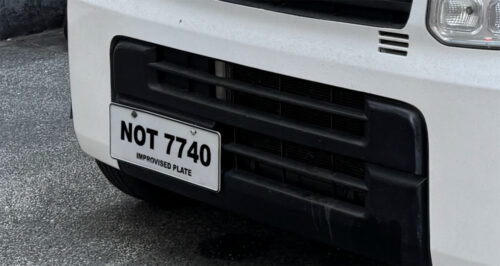 Temporary and improvised plates will not be allowed starting August 1 ...