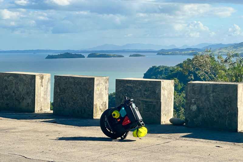 This man did a Philippine Loop Adventure Tour…on an electric unicycle ...