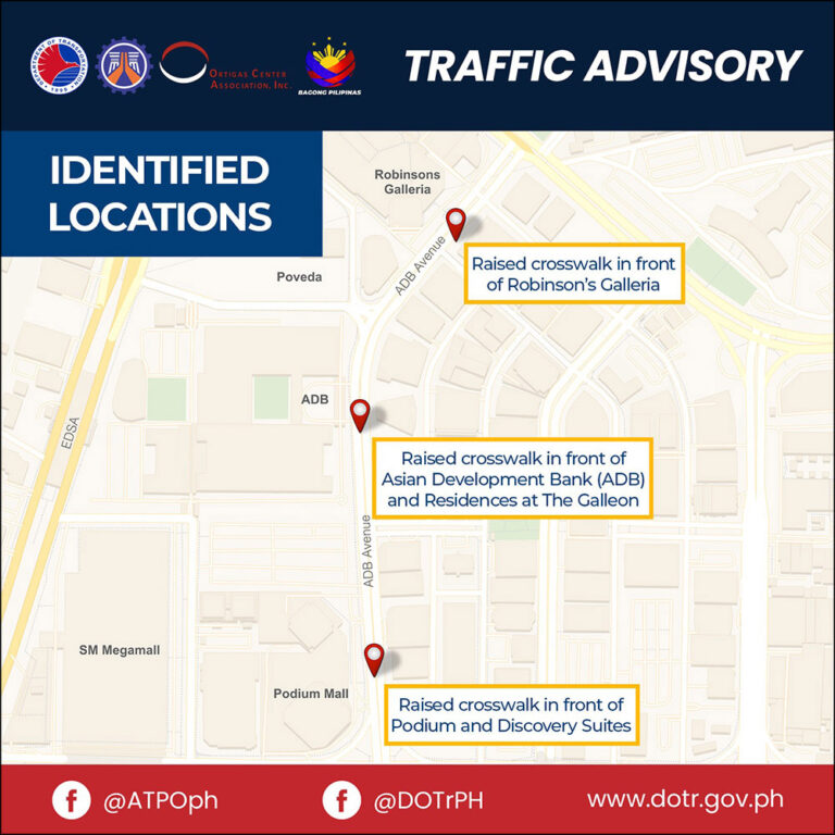 Construction begins on ADB Avenue to upgrade pedestrian crossings | VISOR