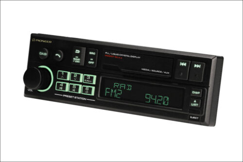 This Pioneer head unit is a perfect fit for your classic steed | VISOR