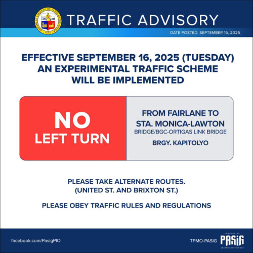 Pasig LGU implements experimental traffic scheme for Santa Monica ...