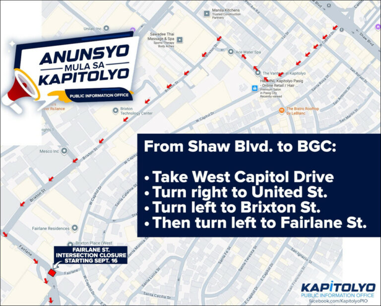 Pasig LGU implements experimental traffic scheme for Santa Monica ...